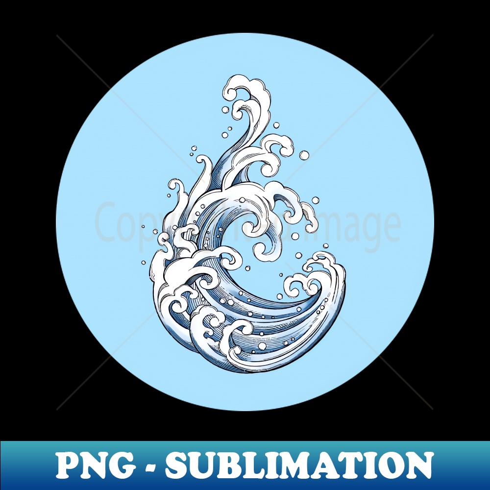 Blue Mana Symbol in a Japanese Traditional Style- for fans o | Inspire ...