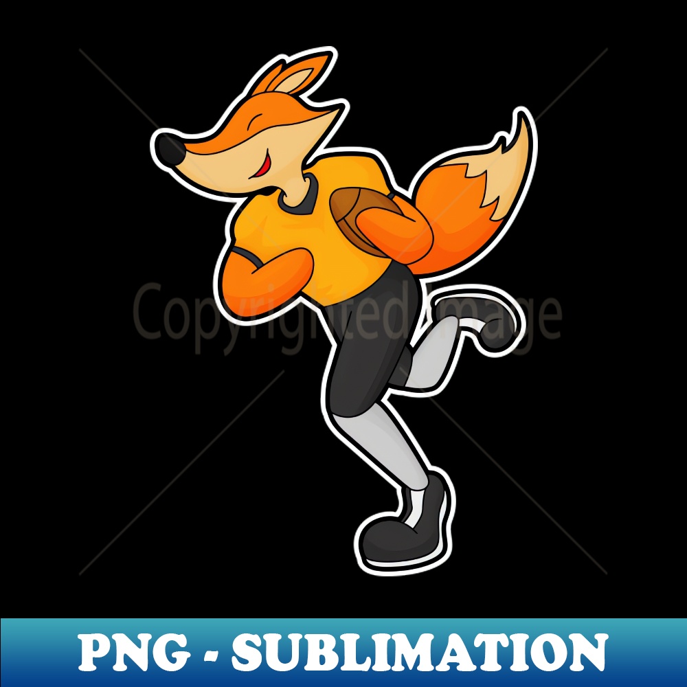Fox as Football player with Football - Professional Sublimat | Inspire ...