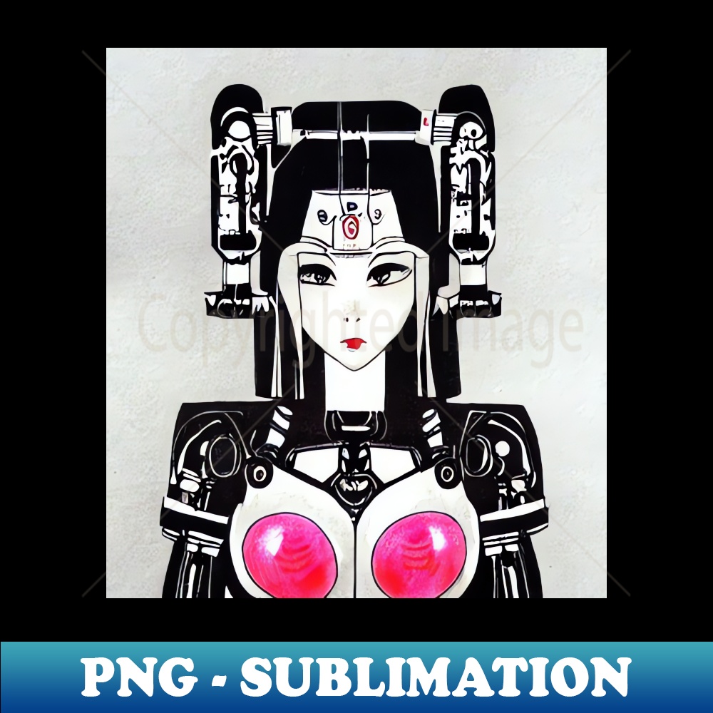 Japanese Cyborg Doll - PNG Transparent Sublimation File - Pe - Inspire ...