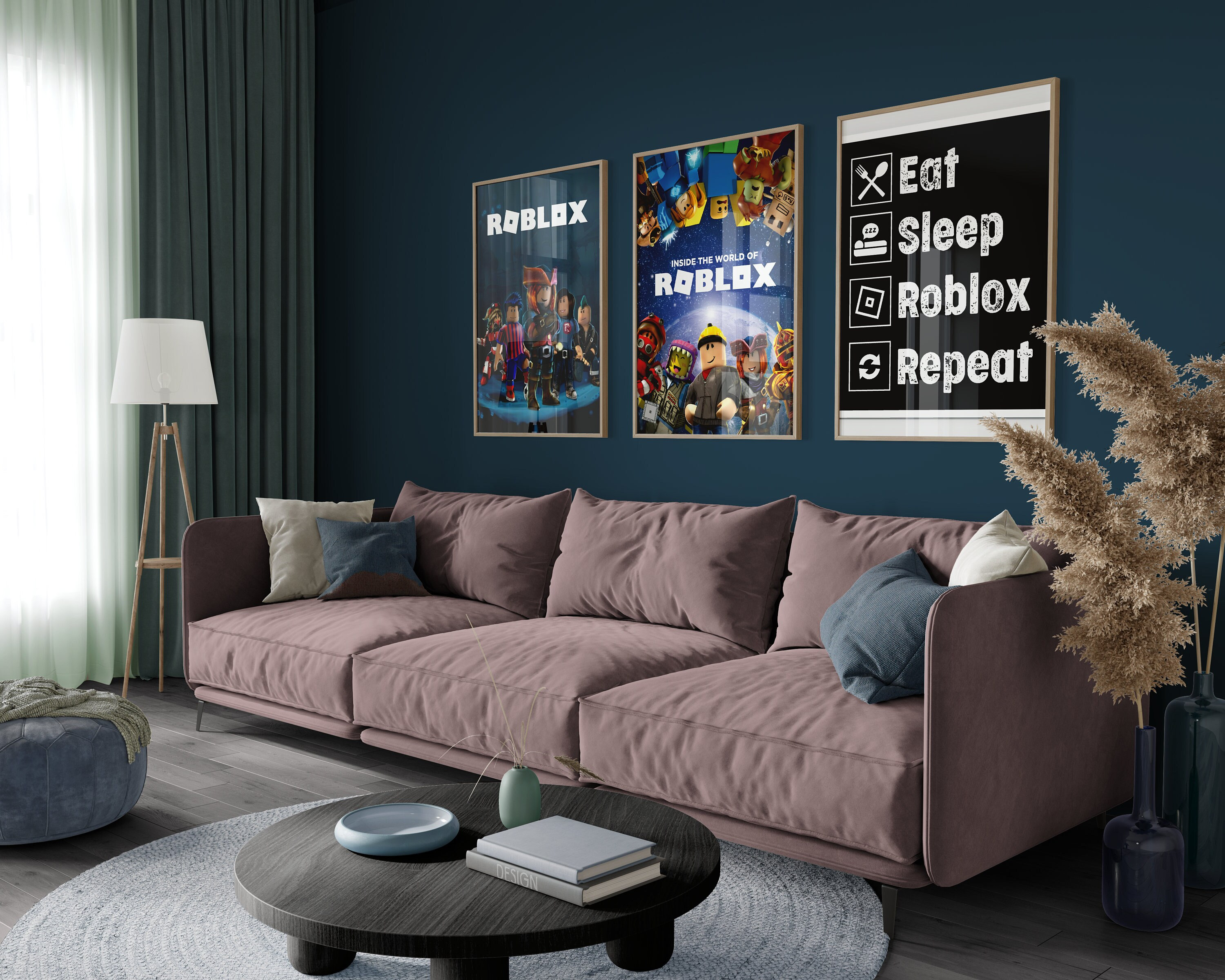 Roblox Set of 3 Posters, Video Game Cover, Roblox Game, Robl - Inspire ...