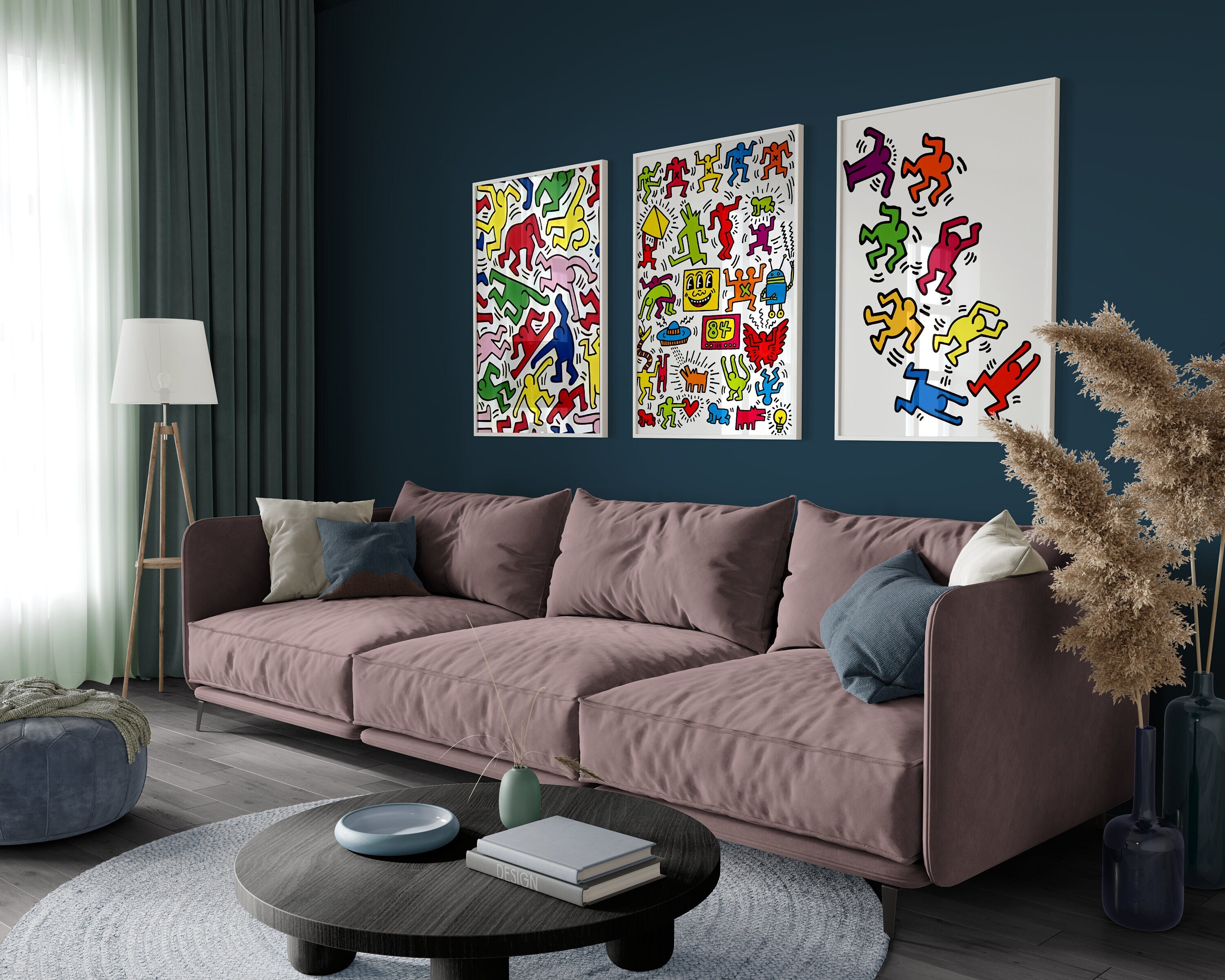 Keith Haring Set of 3 Posters, Decor Gift, Printable, Keith | Inspire ...