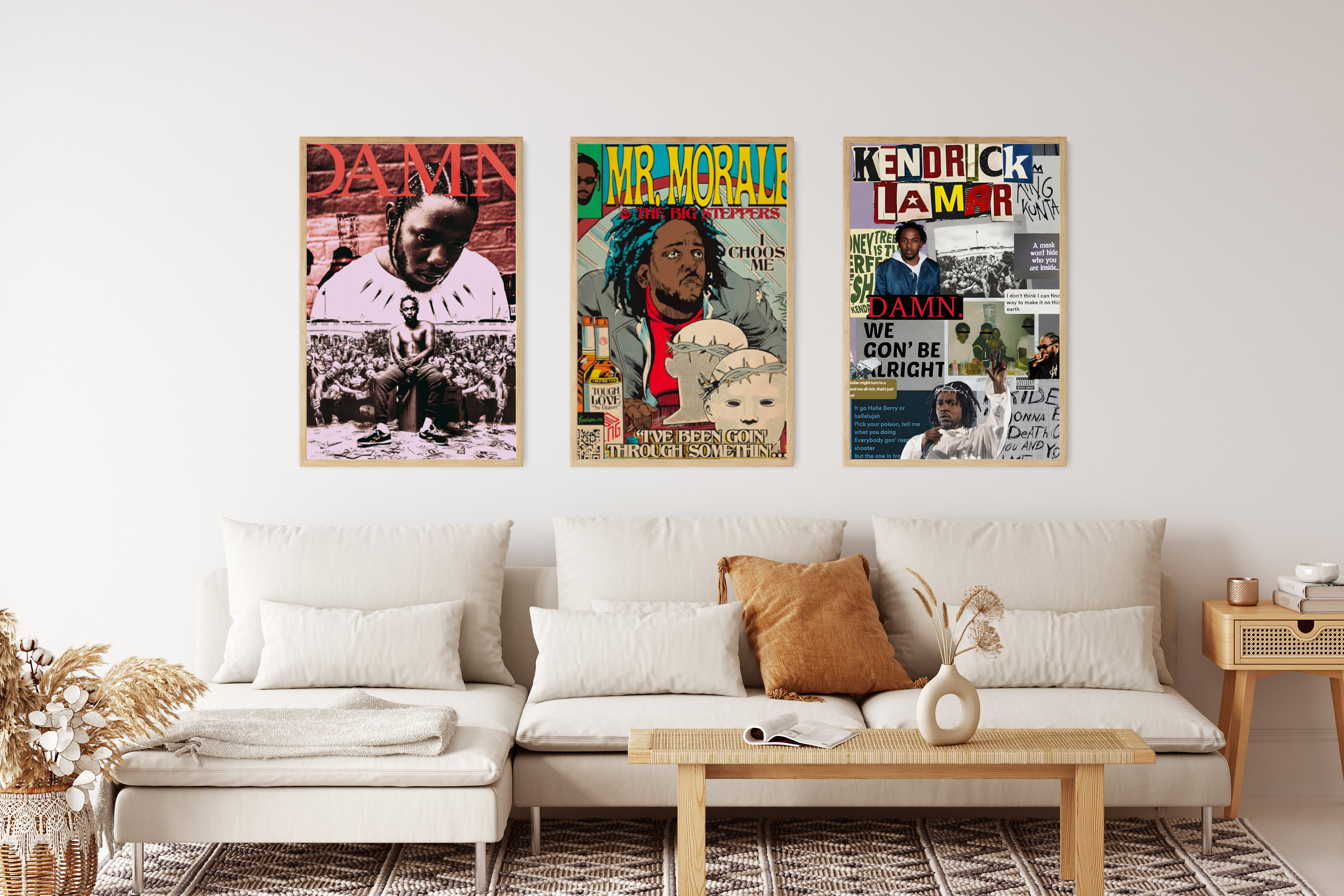 Kendrick Lamar Poster, Kendrick Lamar Set of 3 Posters, Musi | Inspire ...