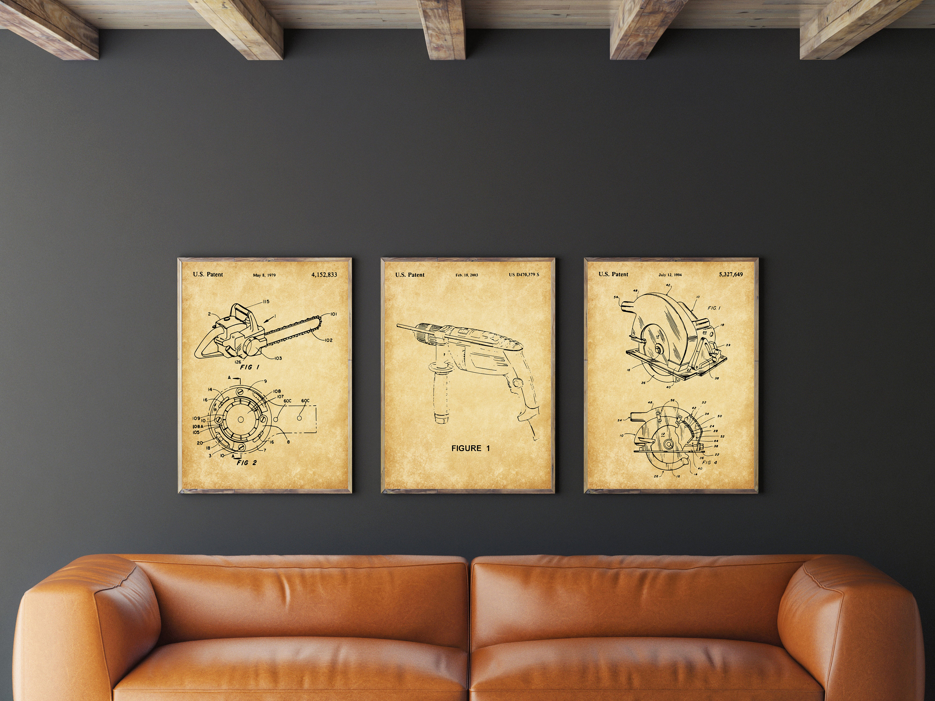 Tool Patent Print Set of 3, DIY Tool Posters, Circular Saw P | Inspire ...