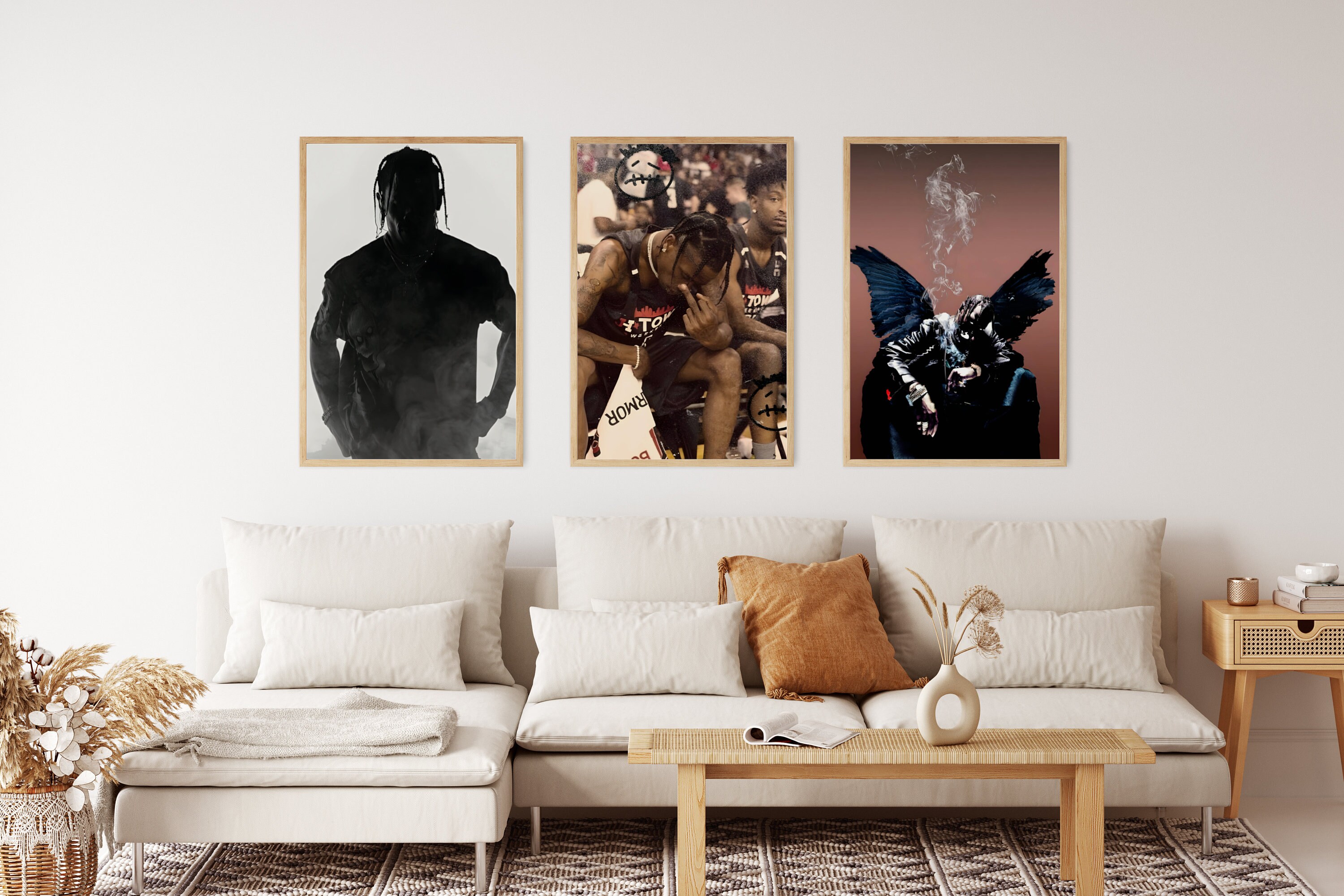 Travis Scott Poster, Travis Scott Set of 3 Posters, Wall Dec | Inspire ...