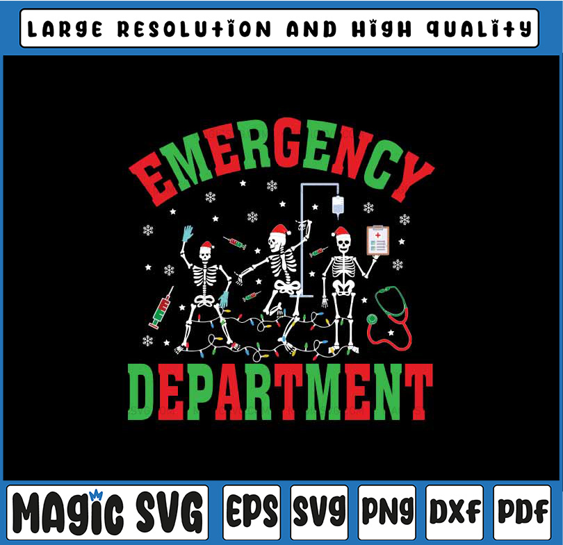 Emergency Department Christmas Nurse Svg, Christmas Er Nurse - Inspire ...