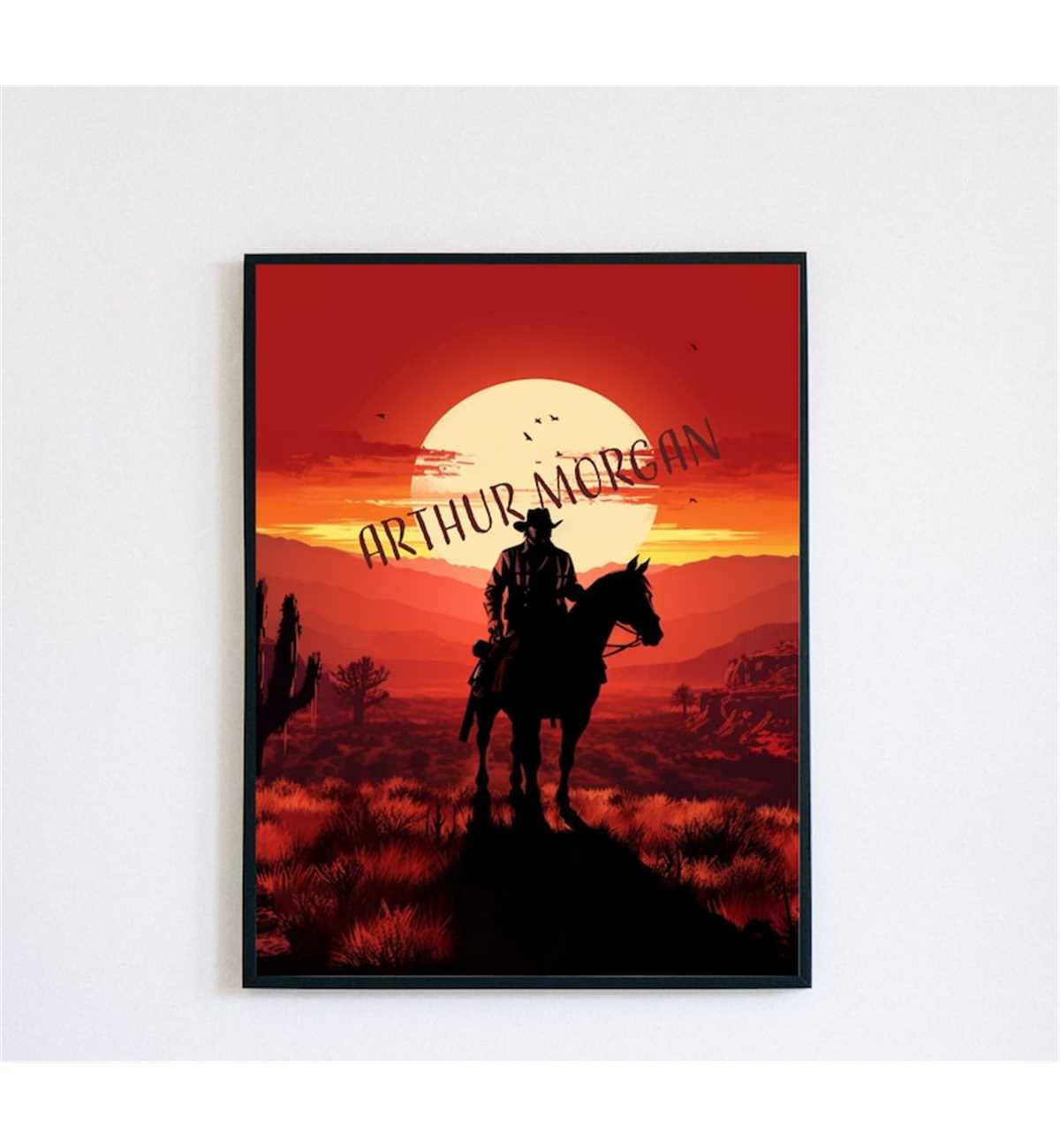 Red Dead Redemption Poster - Video Game Wall | Inspire Uplift