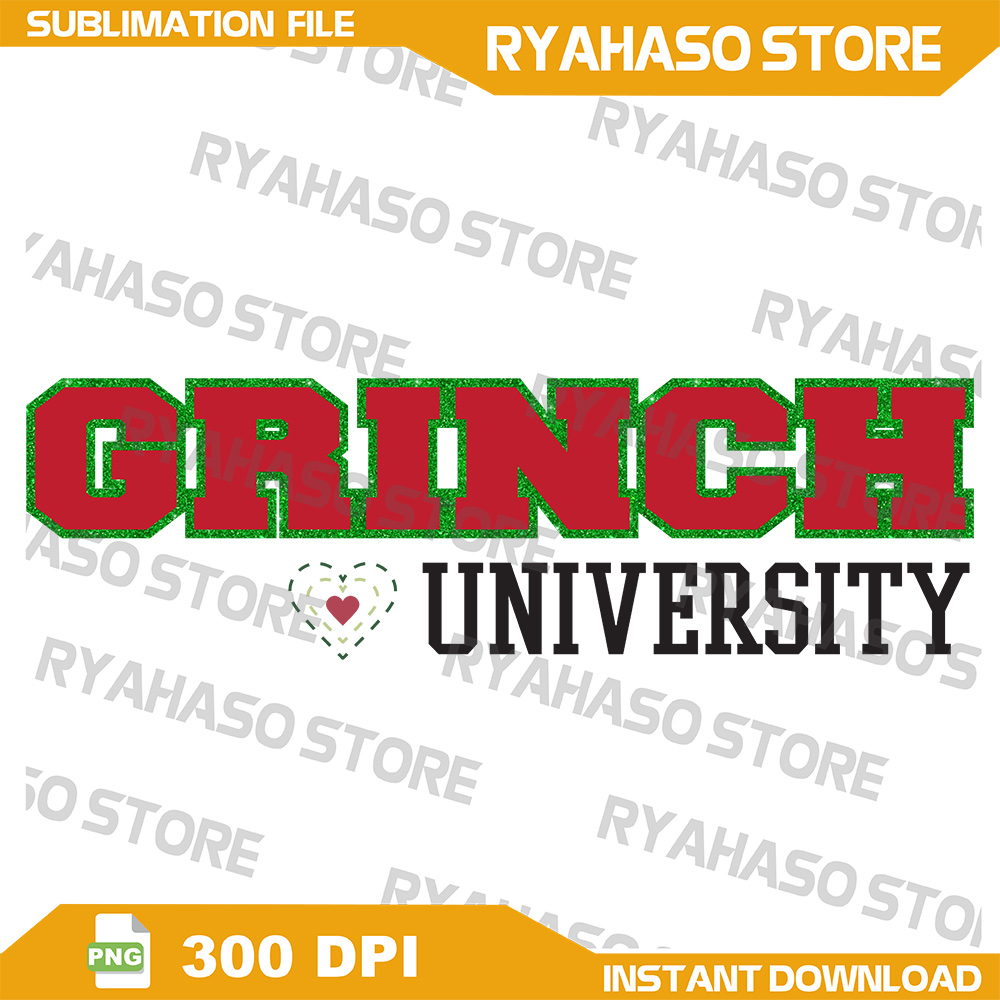 Grinch University PNG, Grinchmas PNG, Christmas Grinchmas Pn | Inspire ...