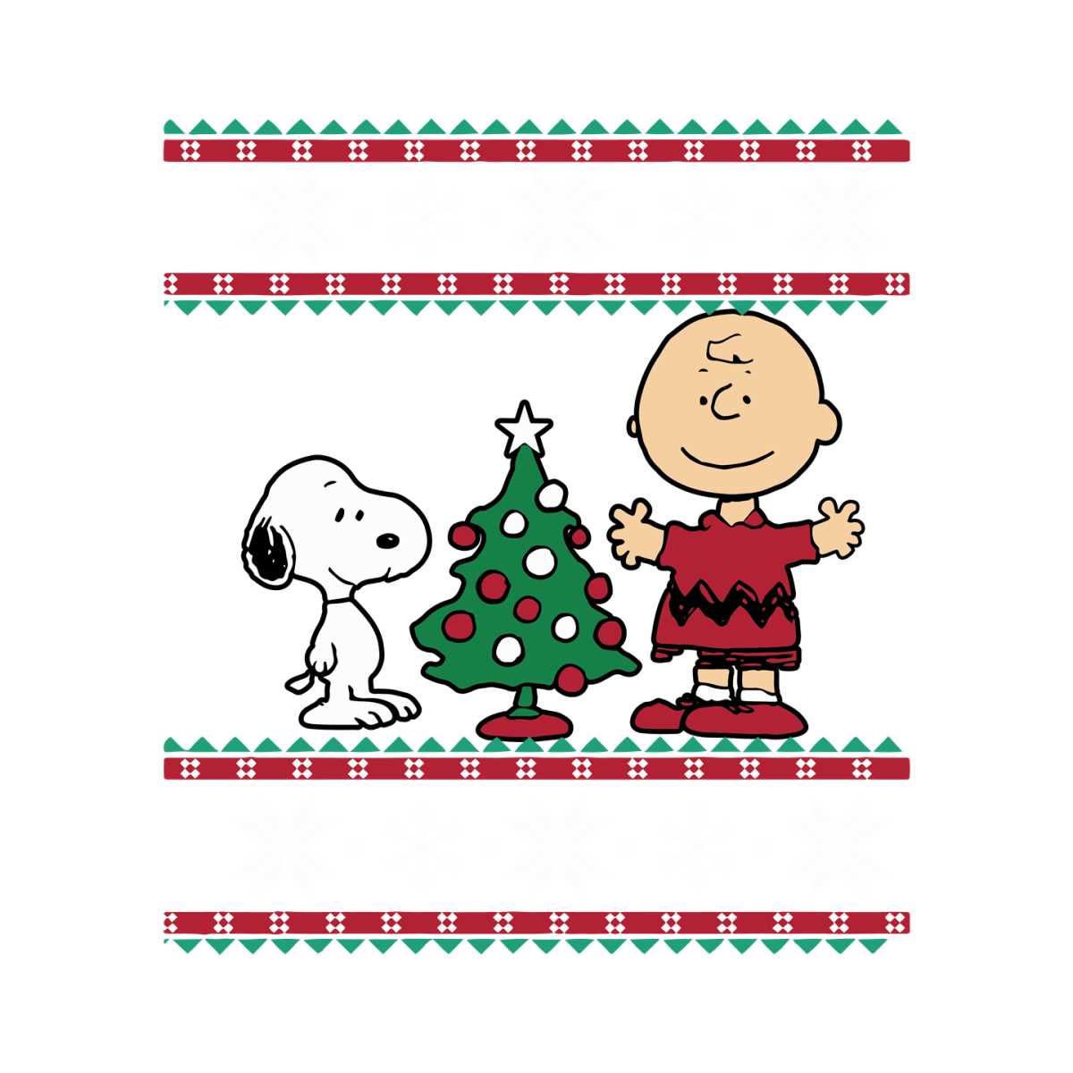 Peanuts Snoopy and Charlie Christmas Tree SVG Cricut Files | Inspire Uplift