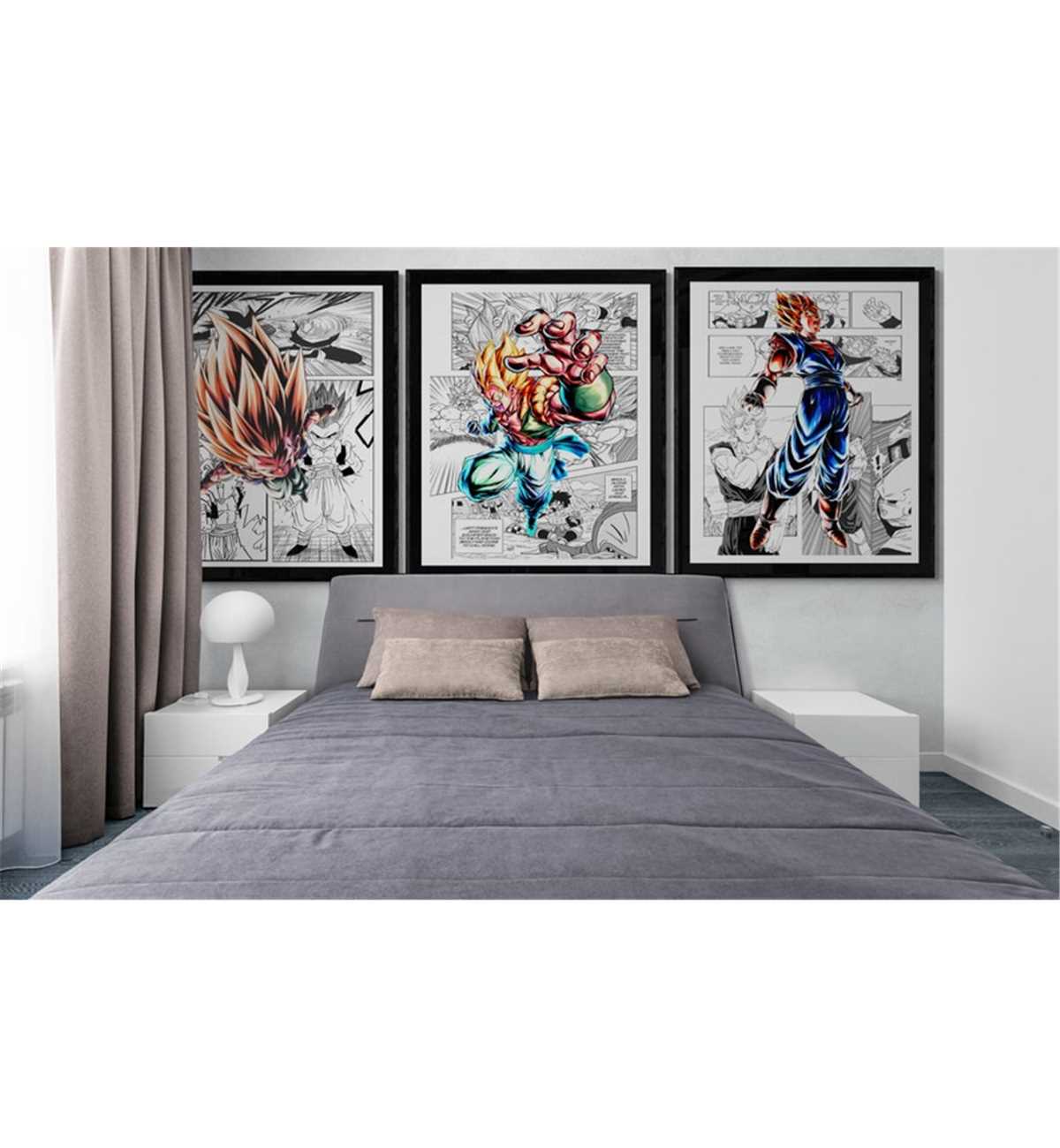 Set of 3 anime posters, popular anime characters, | Inspire Uplift
