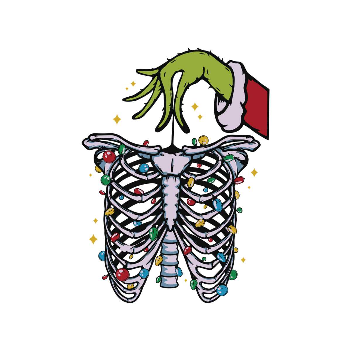 Christmas Radiology Xray Tech Grinch Hand SVG Digital Files | Inspire ...