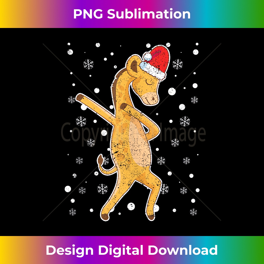 Dabbing Giraffe Santa Hat Christmas Zoo Animals Dab Dance Ta | Inspire ...