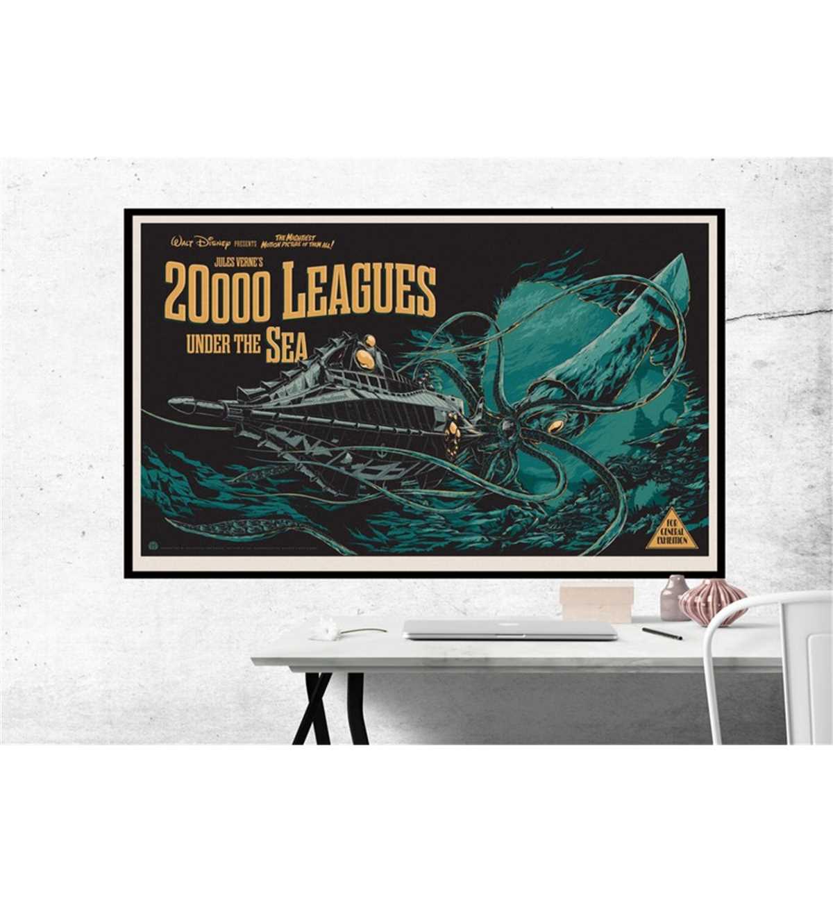 20000 Leagues Under The Sea Movie Poster, Room | Inspire Uplift