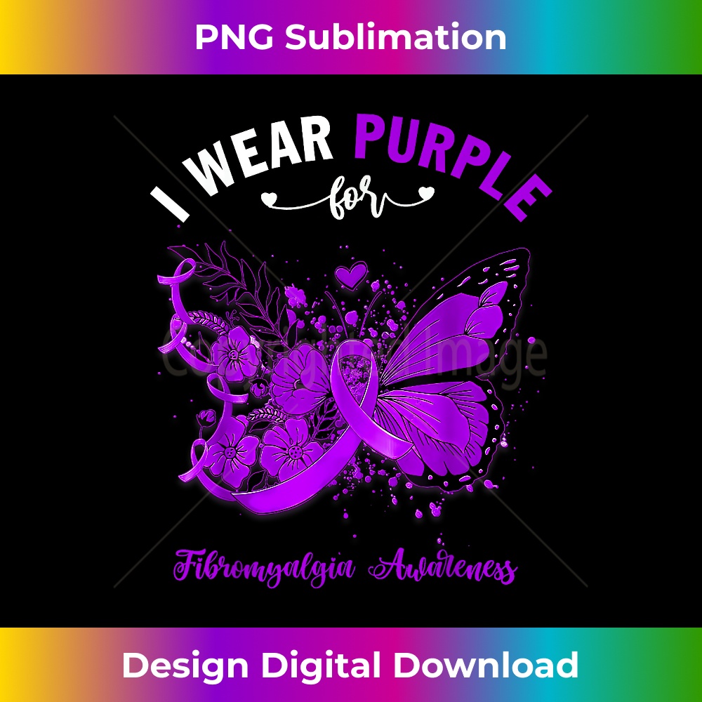 Butterfly I Wear Purple For Fibromyalgia Awareness - Sophist | Inspire ...