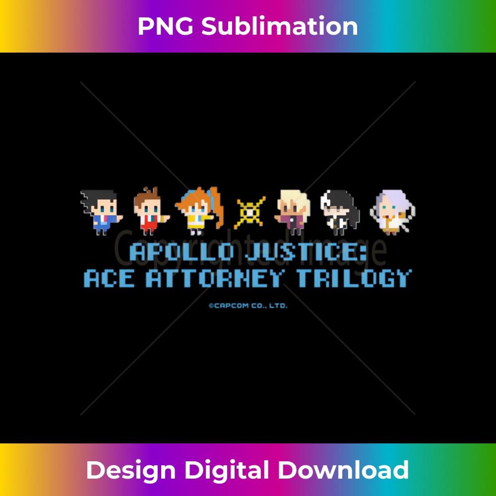 Apollo Justice Ace Attorney Trilogy Pixel Art Long Sleeve - | Inspire ...