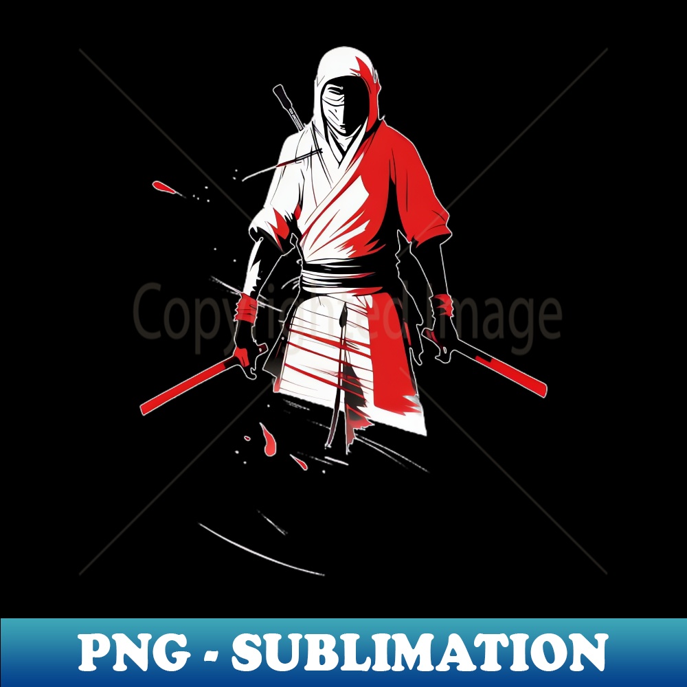 Japanese Ninja with Swords Design - Stylish Sublimation Digi | Inspire ...