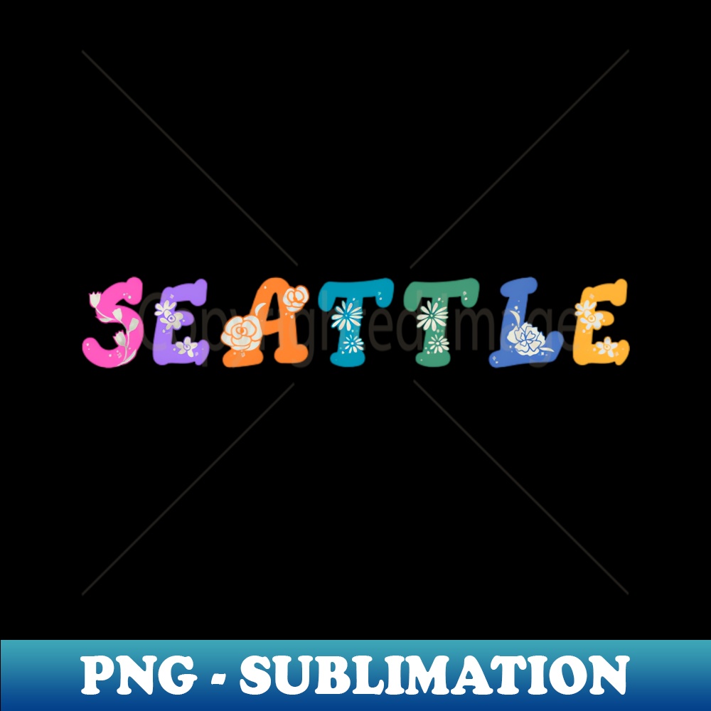 Seattle - PNG Transparent Digital Download File for Sublimat - Inspire ...