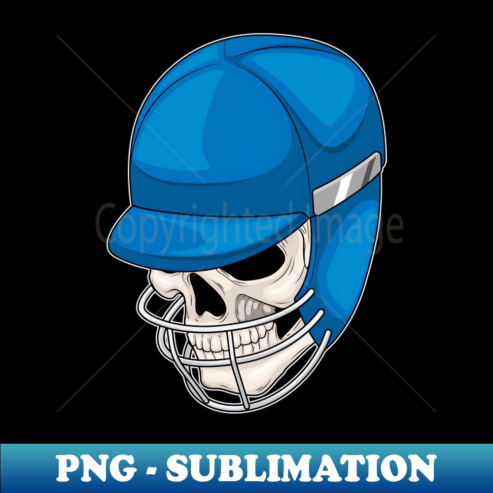 Skull Cricket Helmet - Retro PNG Sublimation Digital Downloa | Inspire ...