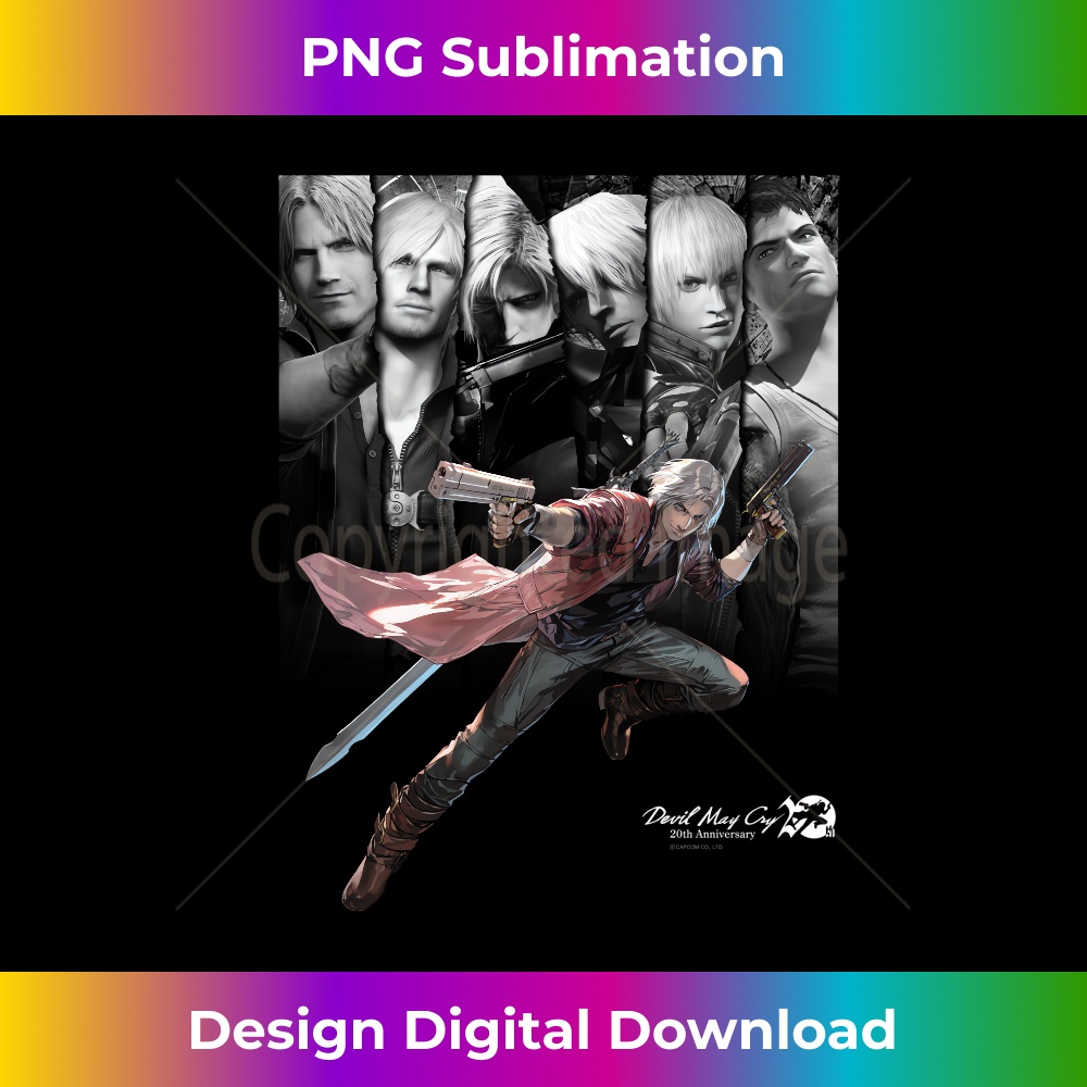 Devil May Cry 20th Long Sleeve - Timeless PNG Sublimation Do | Inspire Uplift