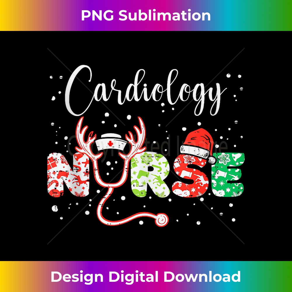 Cardiology Nurse Christmas Stethoscope Nurses Xmas Scrub Top | Inspire ...