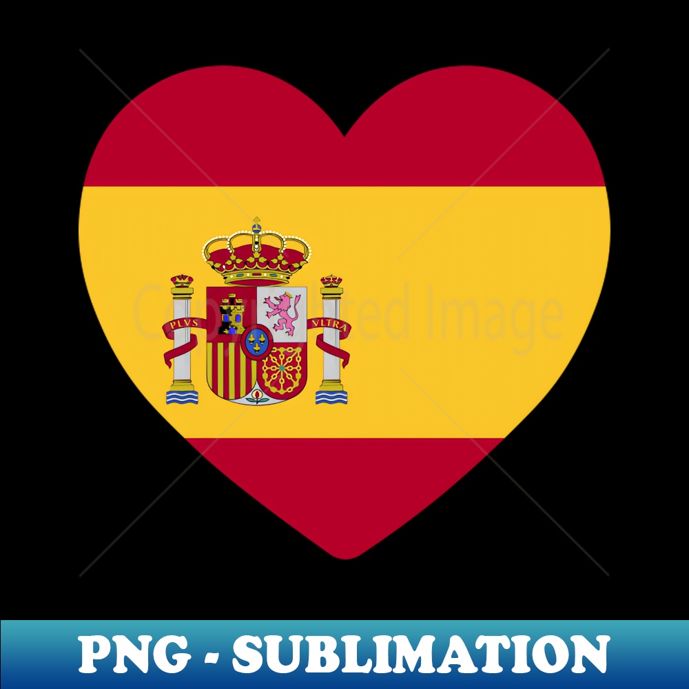 Spain Flag - Heart - Exclusive Sublimation Digital File - Vi | Inspire ...