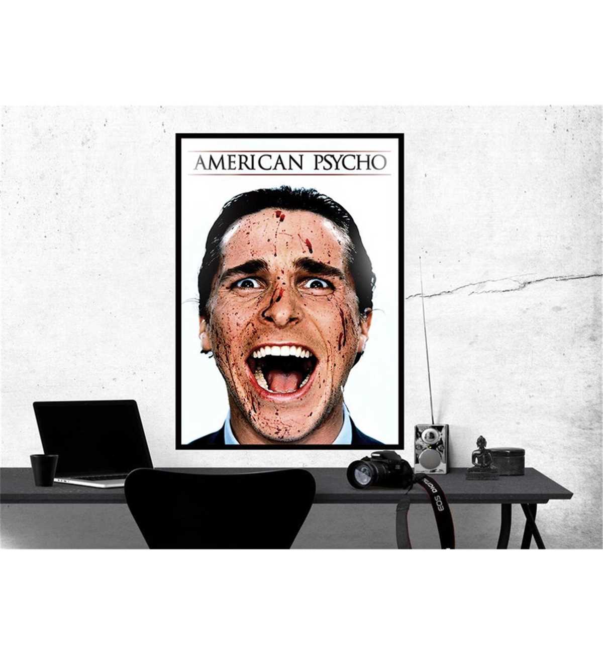 American Psycho Movie Poster Christian Bale Film, Room | Inspire Uplift