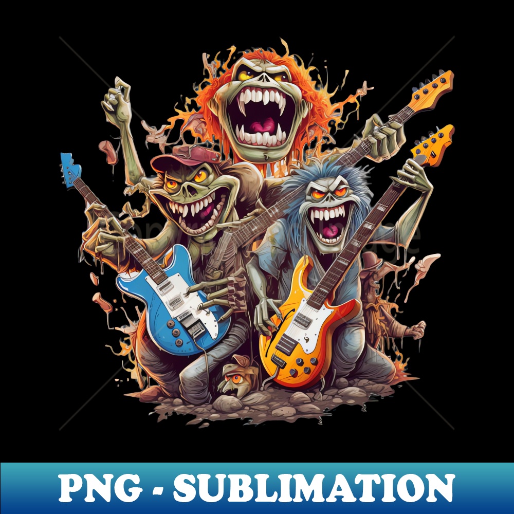 Monsters of Rock and Roll for Music enthusiasts Funny clipar | Inspire ...