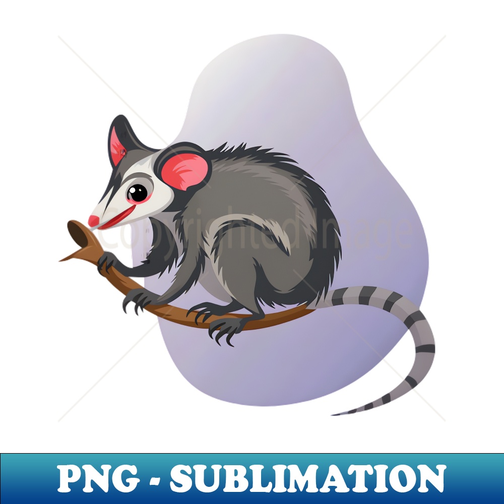 Possum On A Branch - PNG Transparent Sublimation File - Capt | Inspire ...