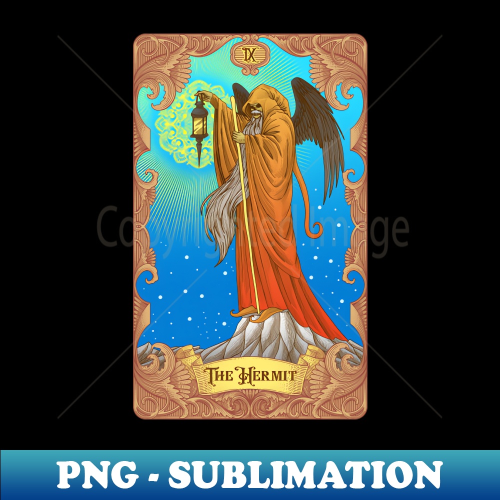 Hermit Tarot Card - Signature Sublimation PNG File - Defying - Inspire ...