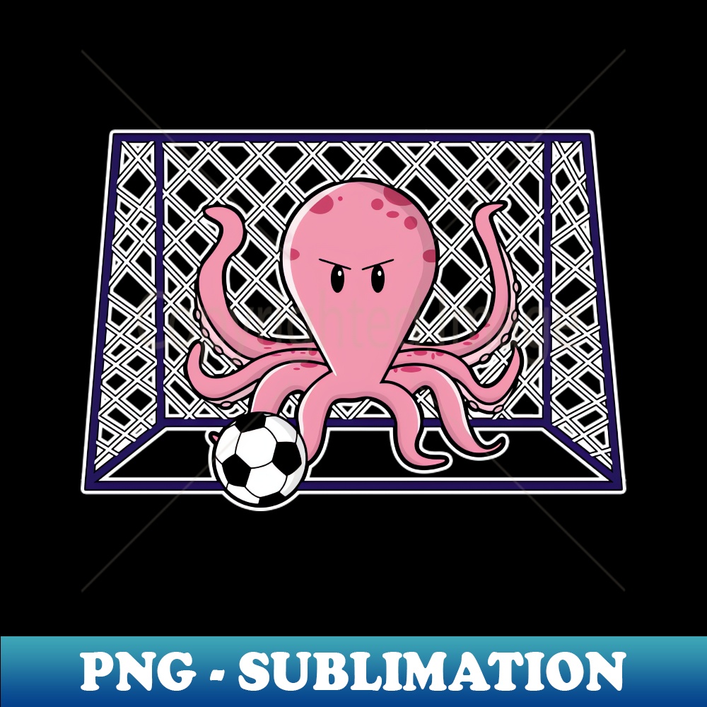 Octopus as Goalkeeper with Soccer ball - Decorative Sublimat | Inspire ...