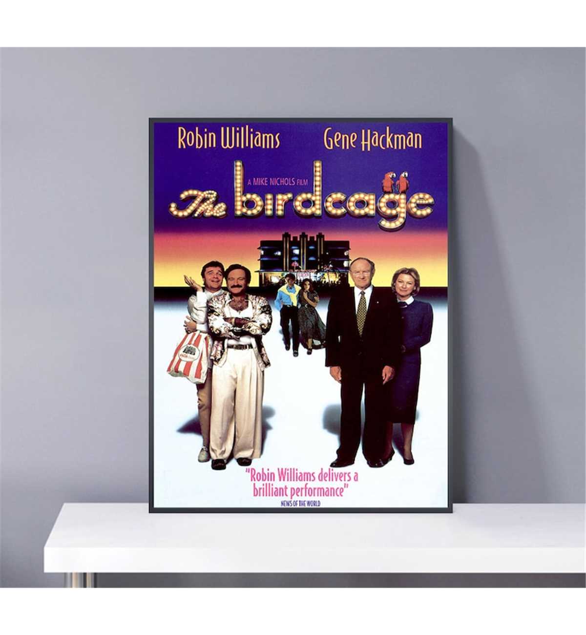 The Birdcage Movie Poster PVC package waterproof Canvas | Inspire Uplift