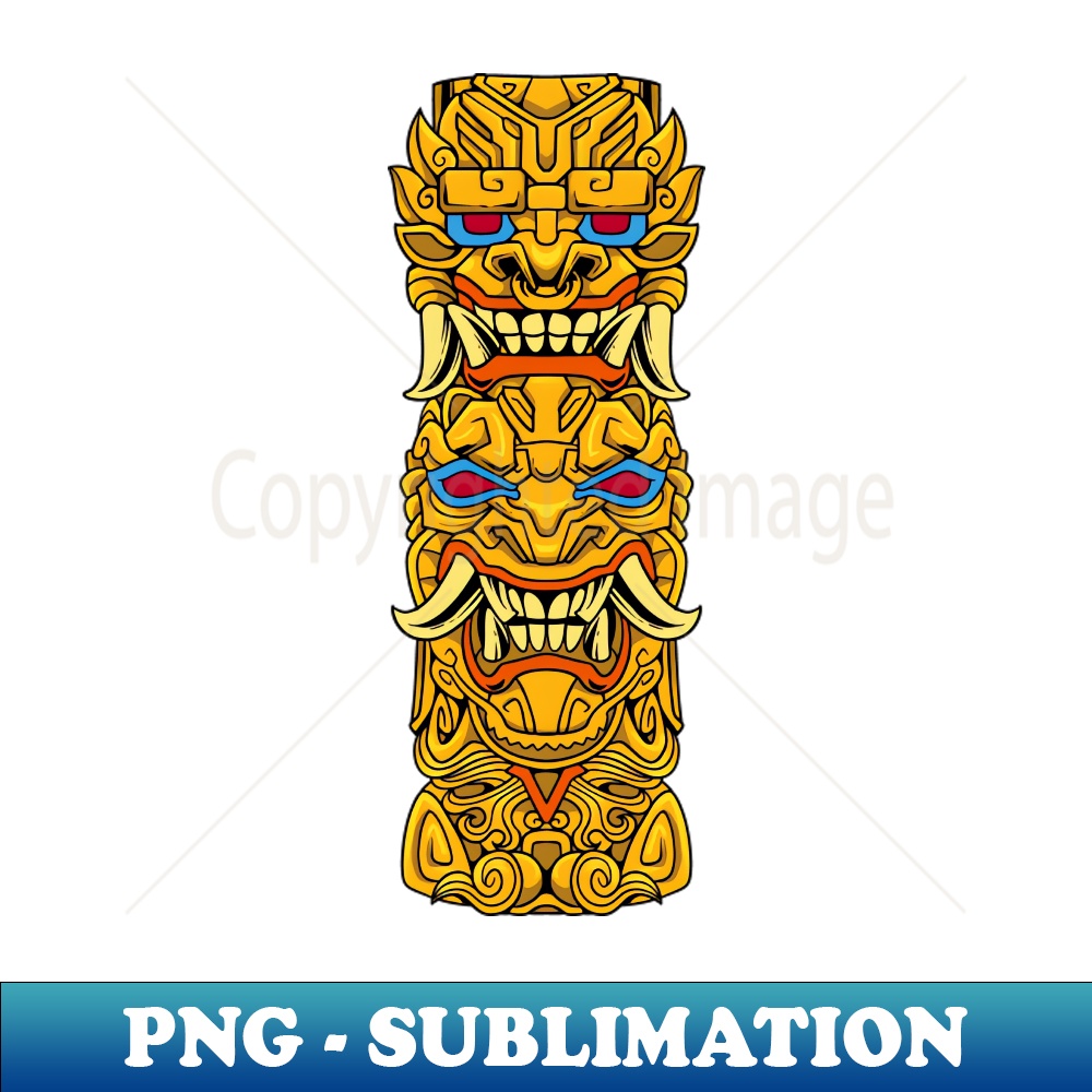 Aztec totem - Retro PNG Sublimation Digital Download - Perfe | Inspire Uplift