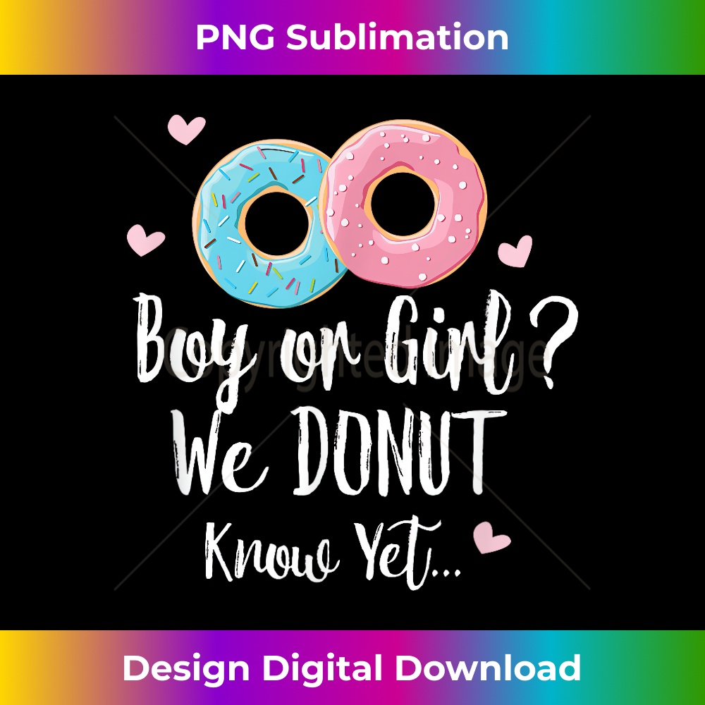 Boy or Girl We Donut Know - Gender Reveal Gift - Vibrant Sub | Inspire ...
