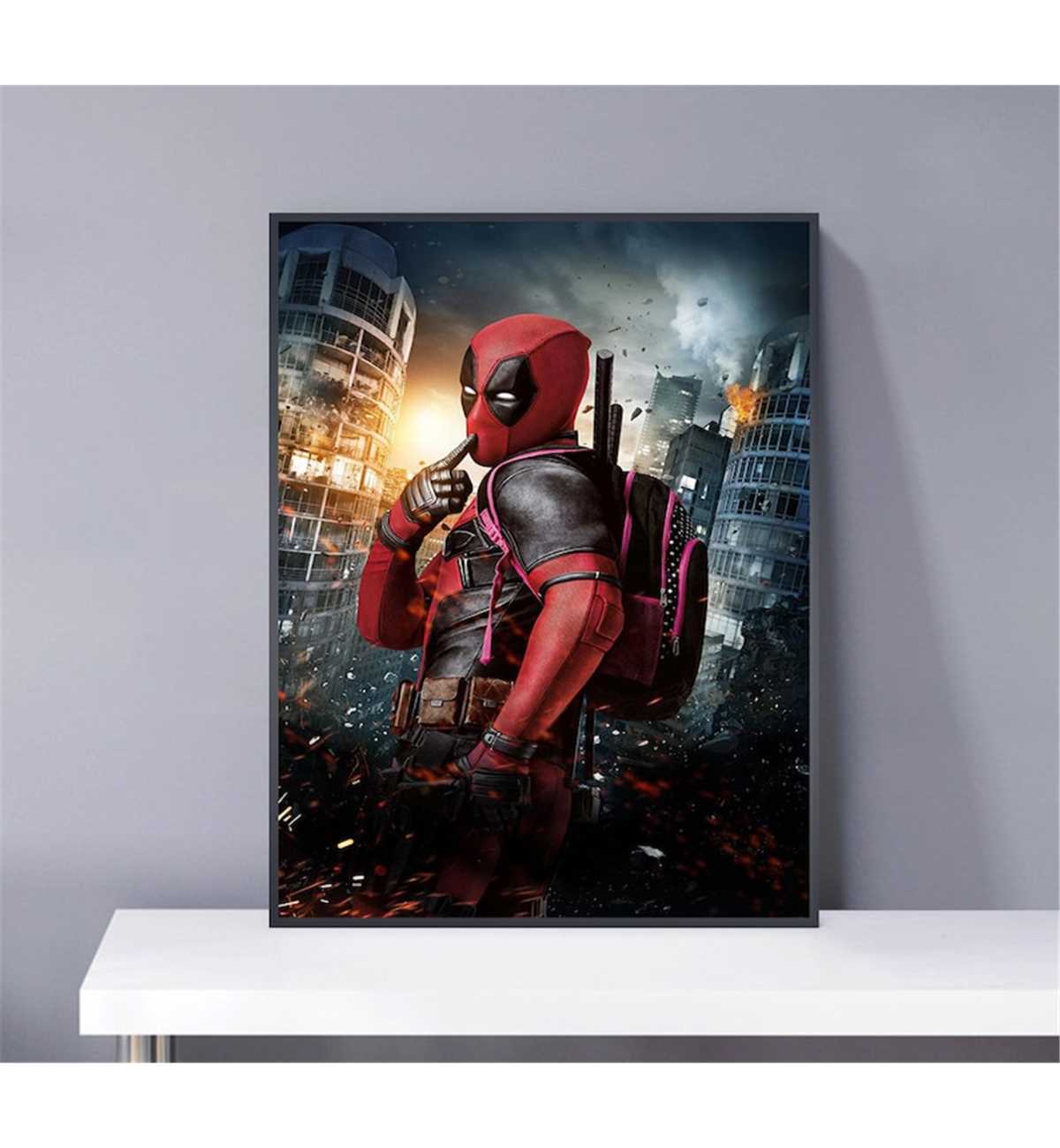 Deadpool Dead 2 Textless Movie Poster PVC package | Inspire Uplift