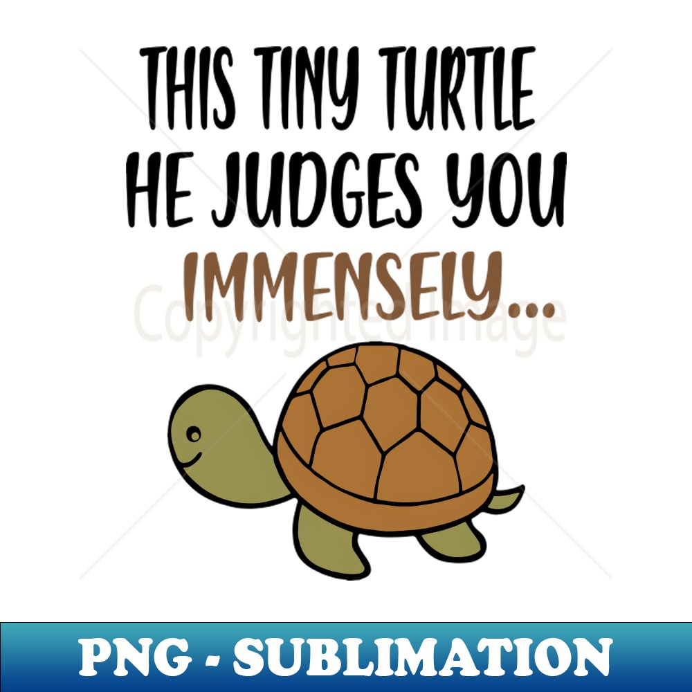 this tiny turtle judges you immensely - PNG Transparent Subl - Inspire ...