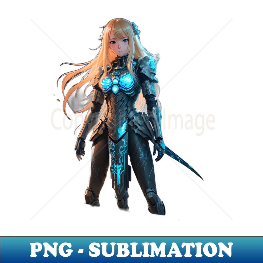 Sad Anime Warrior - Decorative Sublimation PNG File - Instan | Inspire ...