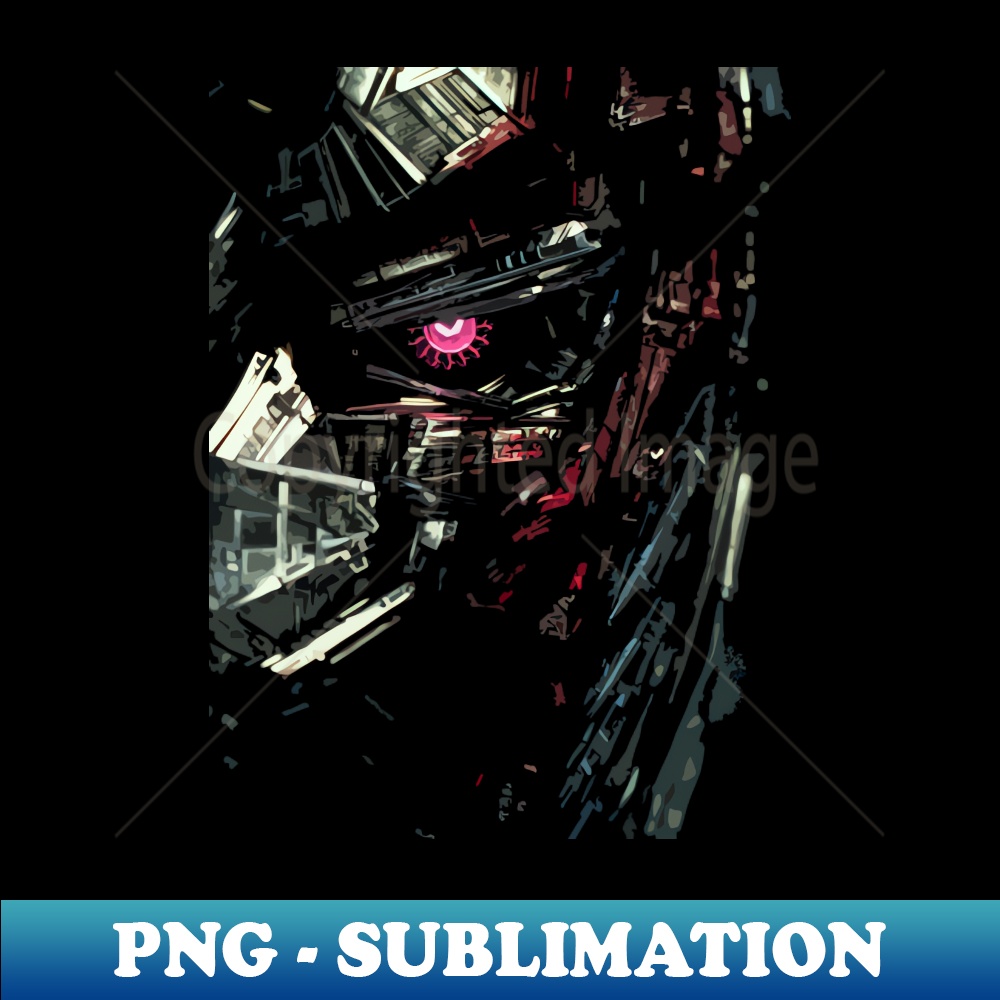 Abstract Roboter Head - Sublimation-Ready PNG File - Bold & | Inspire ...