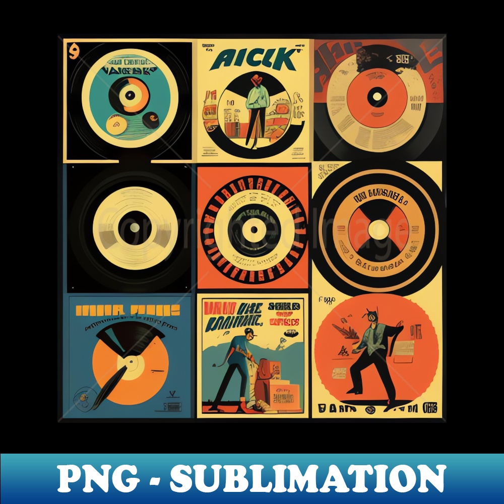 Vintage Vinyl Music Collection Merch Vol 3 - High-Quality PN | Inspire ...