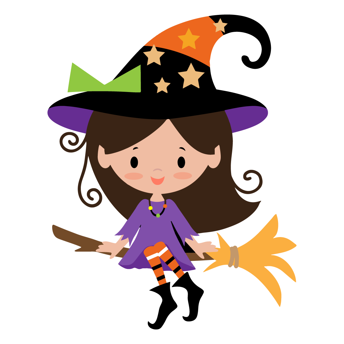 INSTANT Download. Cute Halloween witch svg cut file and clip | Inspire ...