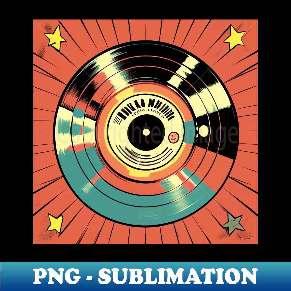 Vintage Pop Art Vinyl Records Pink - Instant Sublimation Dig | Inspire ...