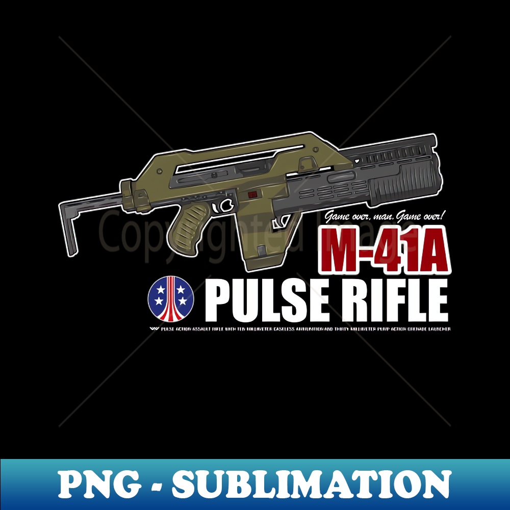 Pulse Rifle - Retro PNG Sublimation Digital Download - Fashi | Inspire ...