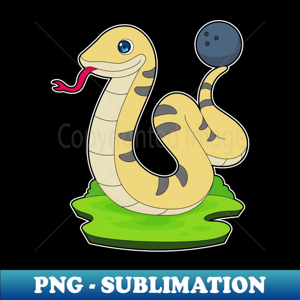 Snake Bowling Bowling ball - Modern Sublimation PNG File - P | Inspire Uplift