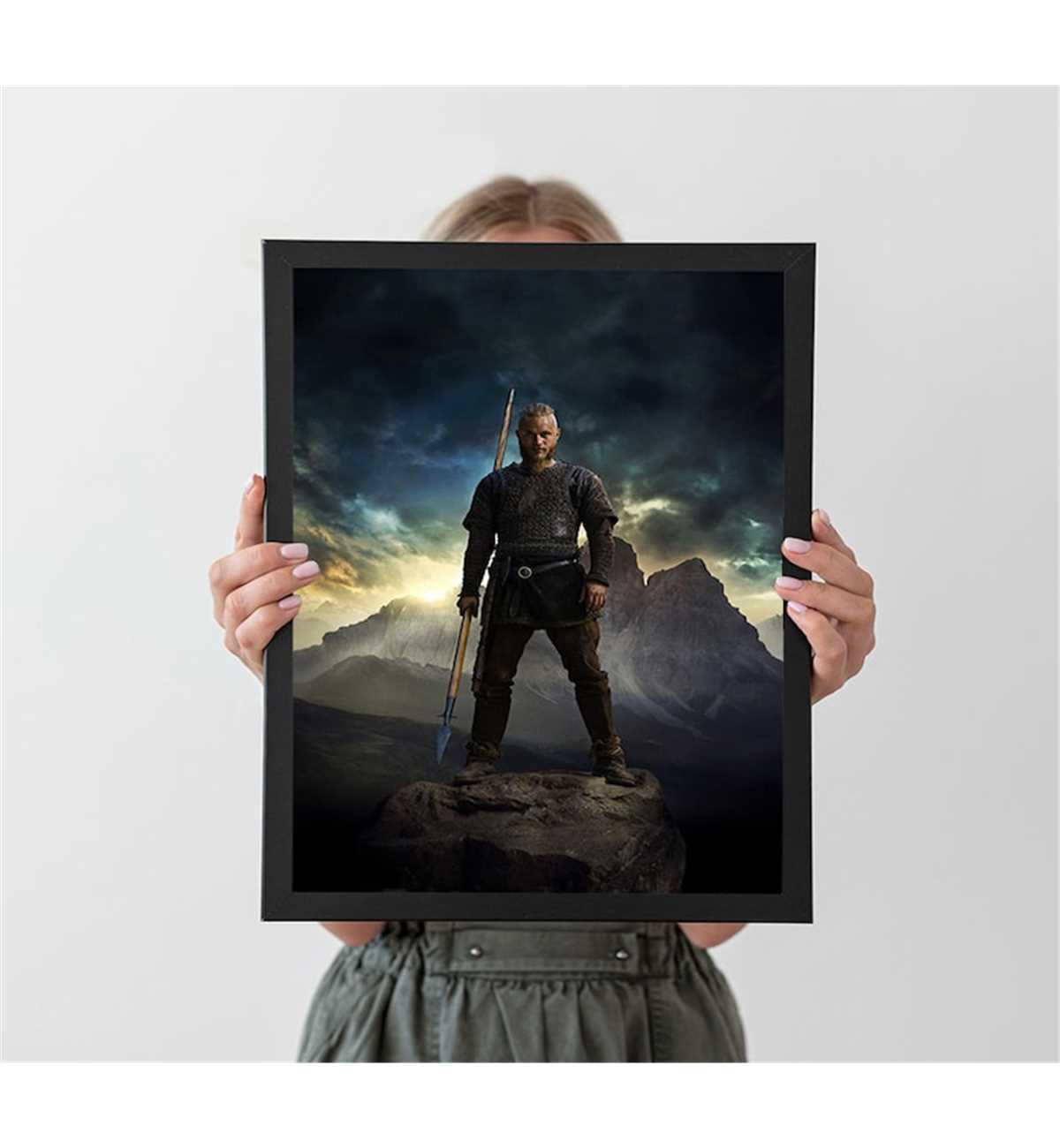 Vikings Ragnar Lothbrok Poster, A4 A3 A2 A1, - Inspire Uplift