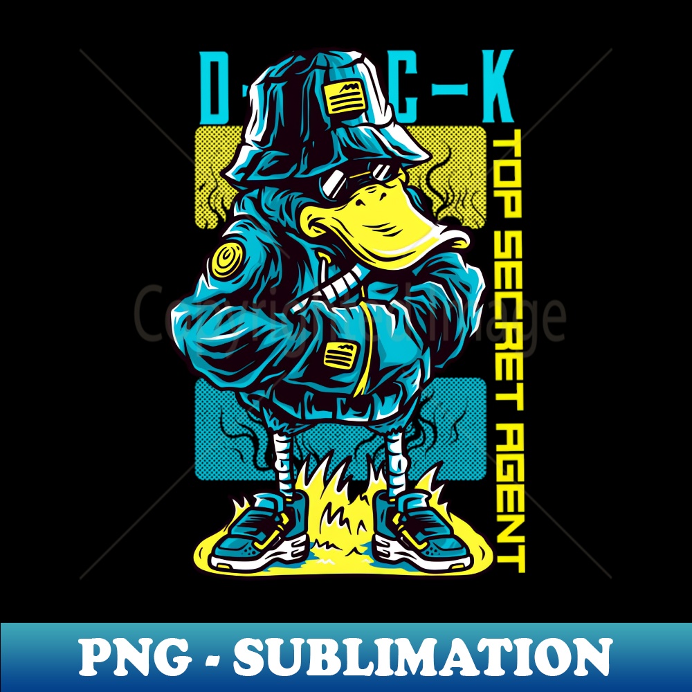 Top Secret Agent Duck - Sublimation-Ready PNG File - Revolut | Inspire ...