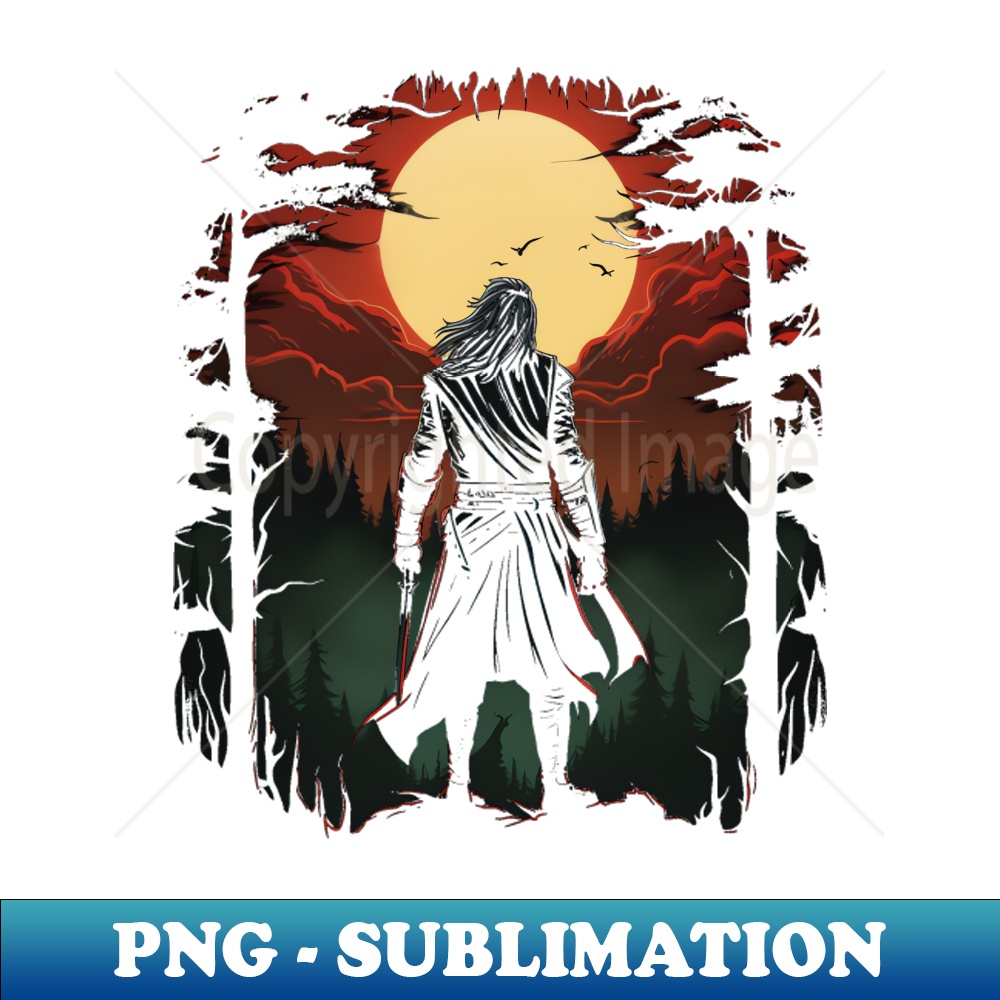 Sunset Monster Hunter - Silhouette - Witcher - Decorative Su | Inspire ...