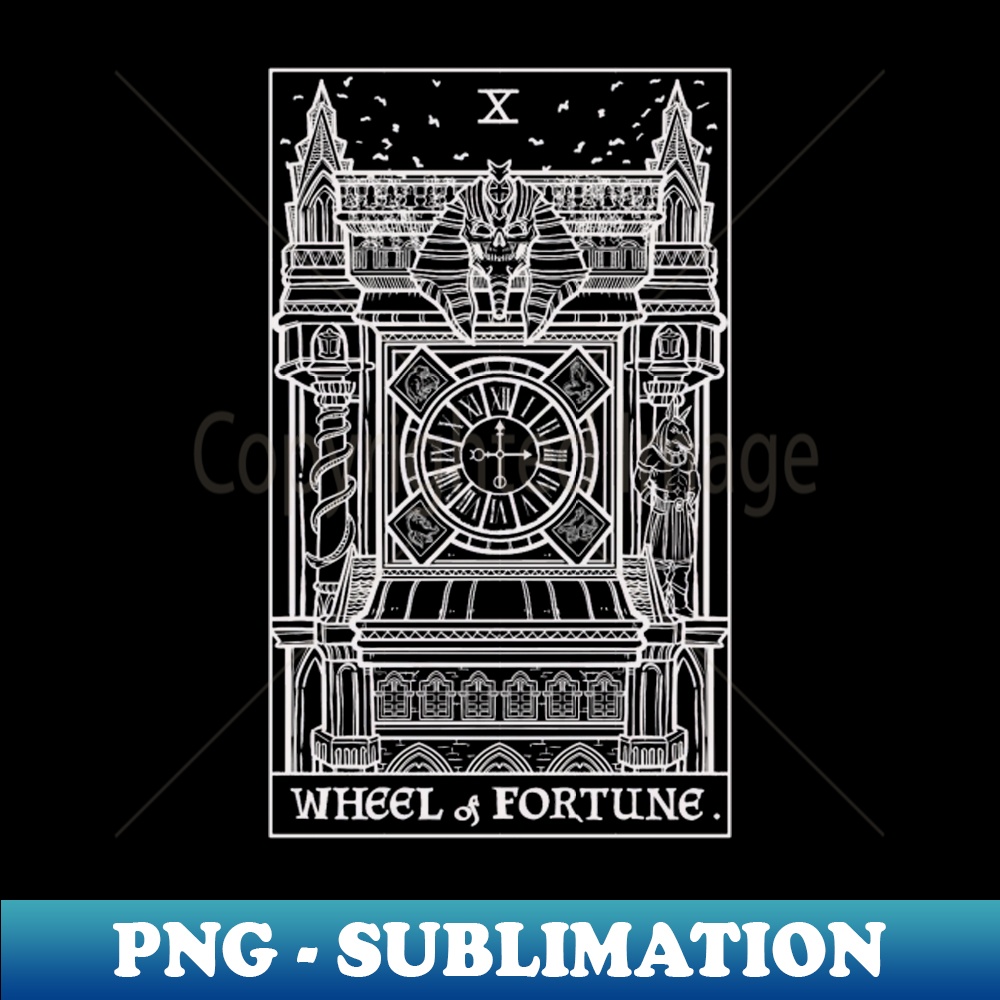 Wheel of Fortune Tarot Card Gothic Clock Tower - Instant Sub | Inspire ...