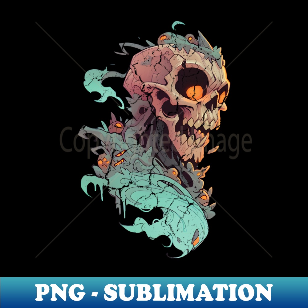 skull and bones and bones and bones Distressed Halloween Gr | Inspire ...