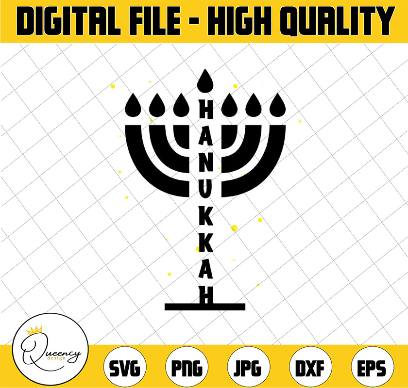 Hanukkah svg, Jewish svg files for Cricut, Hebrew svg, Chanu - Inspire ...