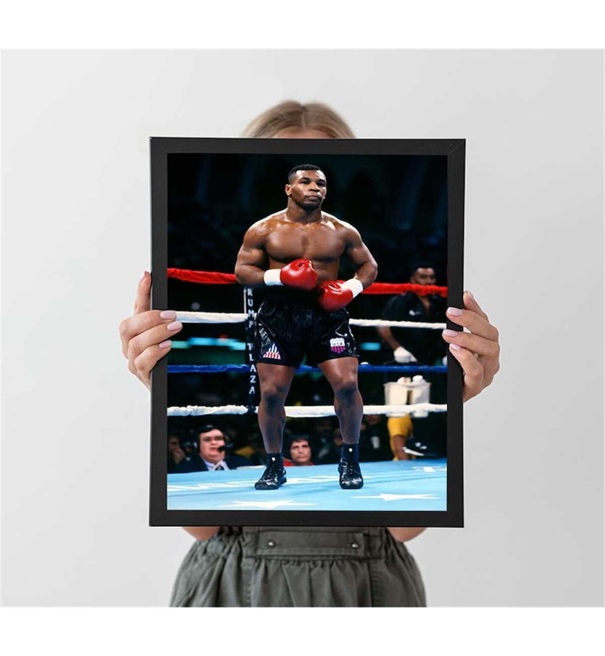 Iron Mike Tyson Boxing Ring Poster, A4 A3 | Inspire Uplift