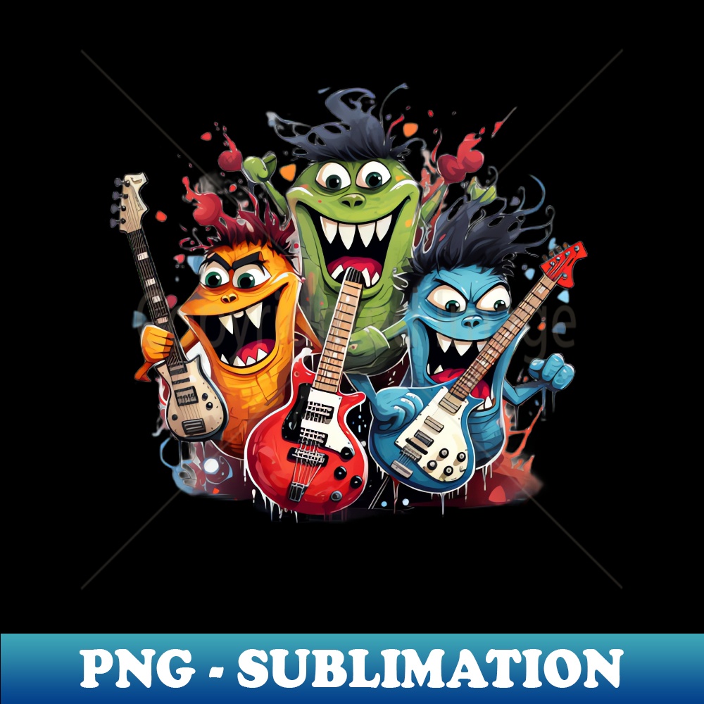 Monsters of Rock and Roll for Music enthusiasts Funny clipar | Inspire ...