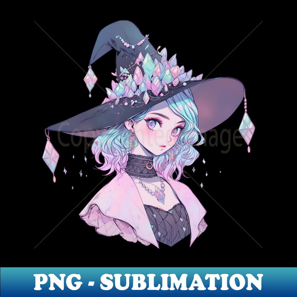 Pastel Goth Crystal Witch - Aesthetic Sublimation Digital Fi | Inspire ...